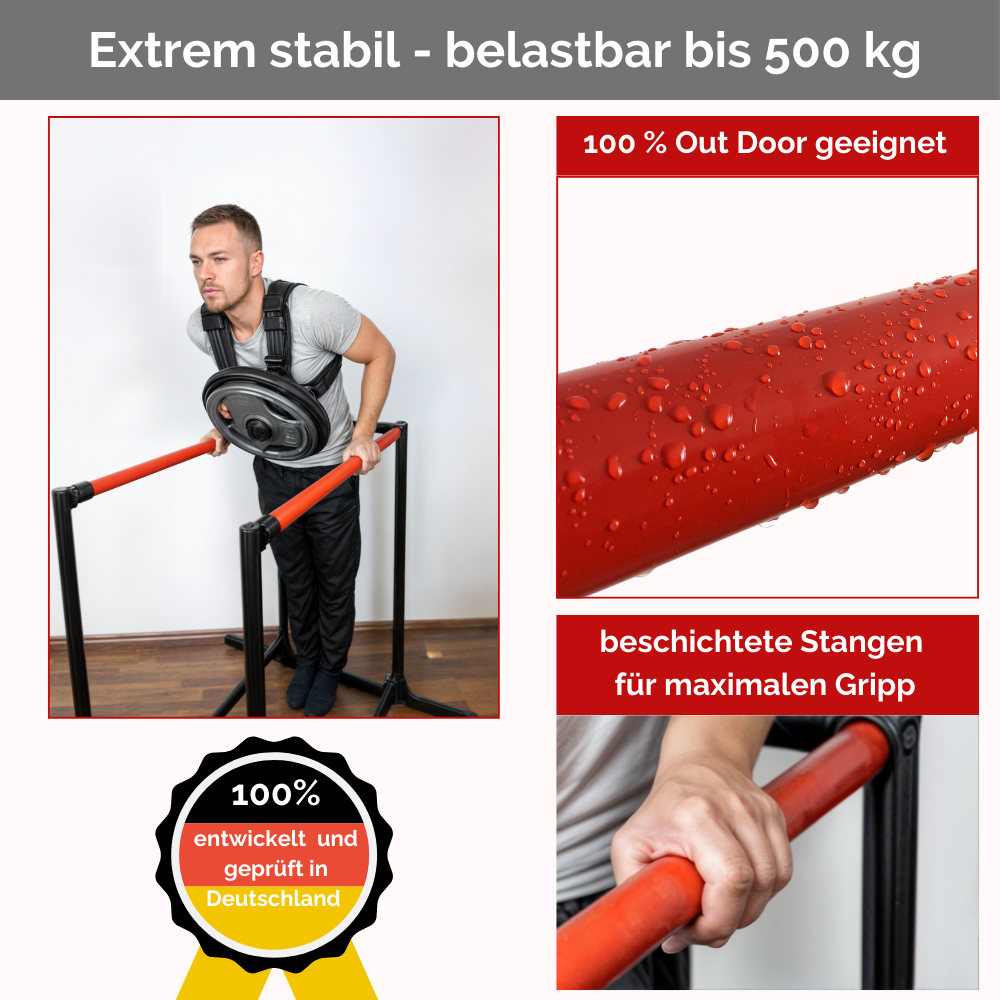 PREMIUM DIP BARREN | Calisthenics Equipment von FitnessKIT – FITNESSKIT GmbH