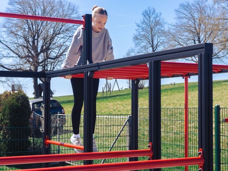Outdoor climbing frame: Family Cube by FitnessKIT, 100% weatherproof ...